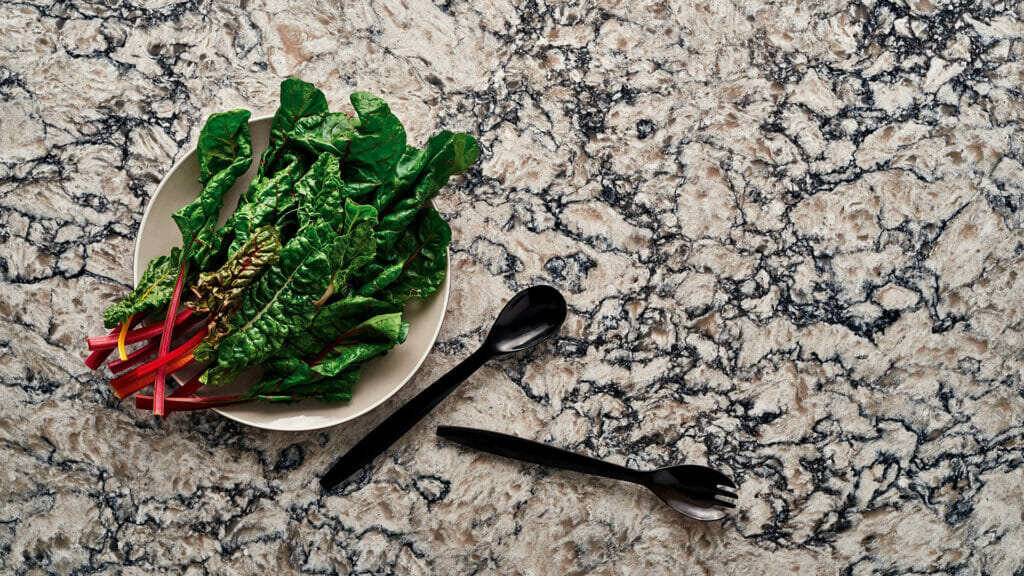 Caesarstone Himalayan Moon | 130’’ x 64.6’’ | 2 CM| Polished Quartz Sl ...