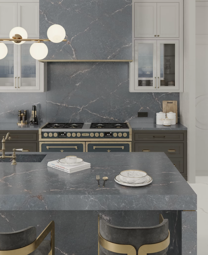 Cosentino Silestone Parisien Bleu 128’’ x 62’’ x 2.0 cm Polished Quart ...