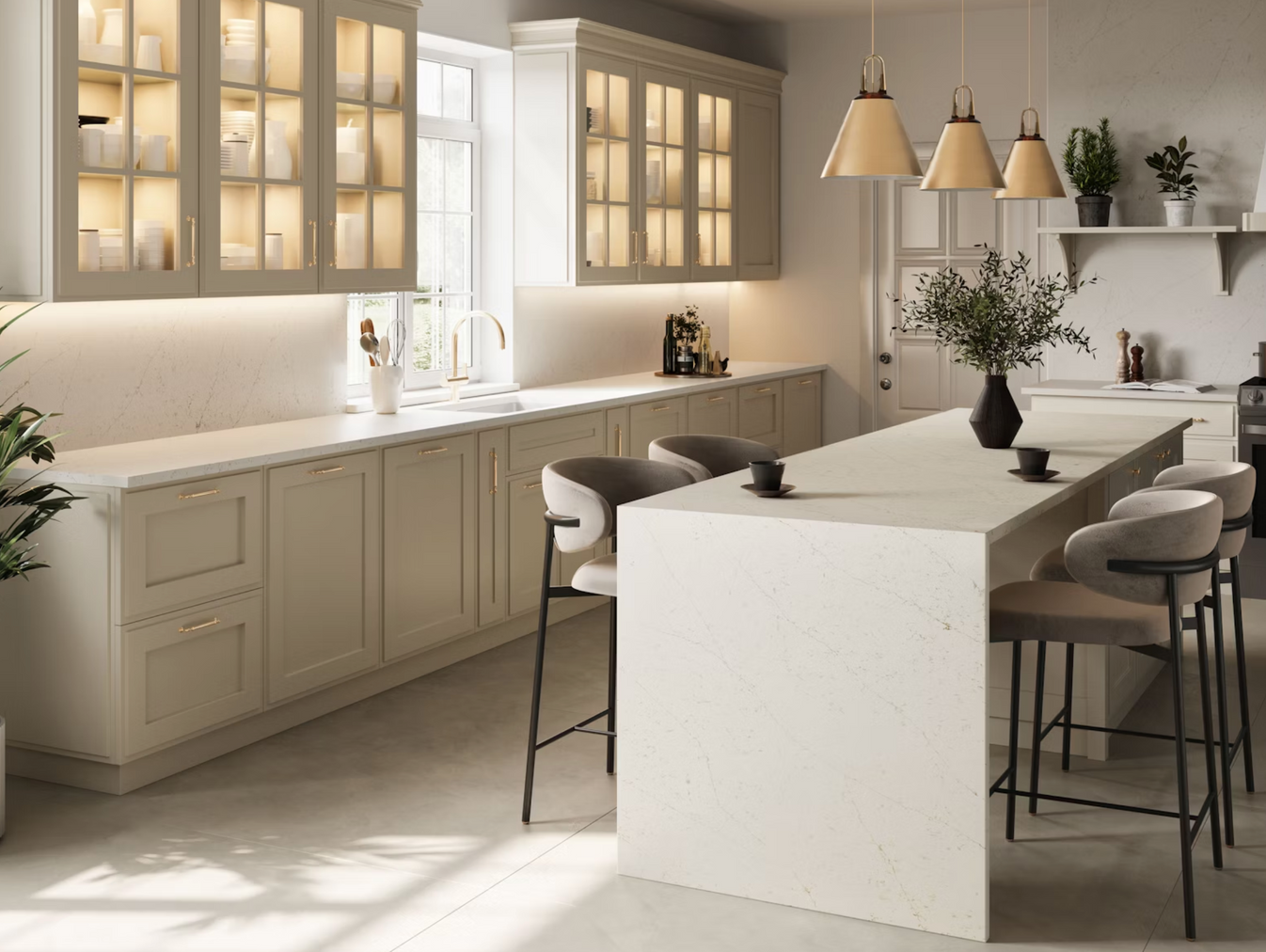 Cosentino Silestone Persian White 128’’ x 62’’ x 2.0 cm Polished Quart ...