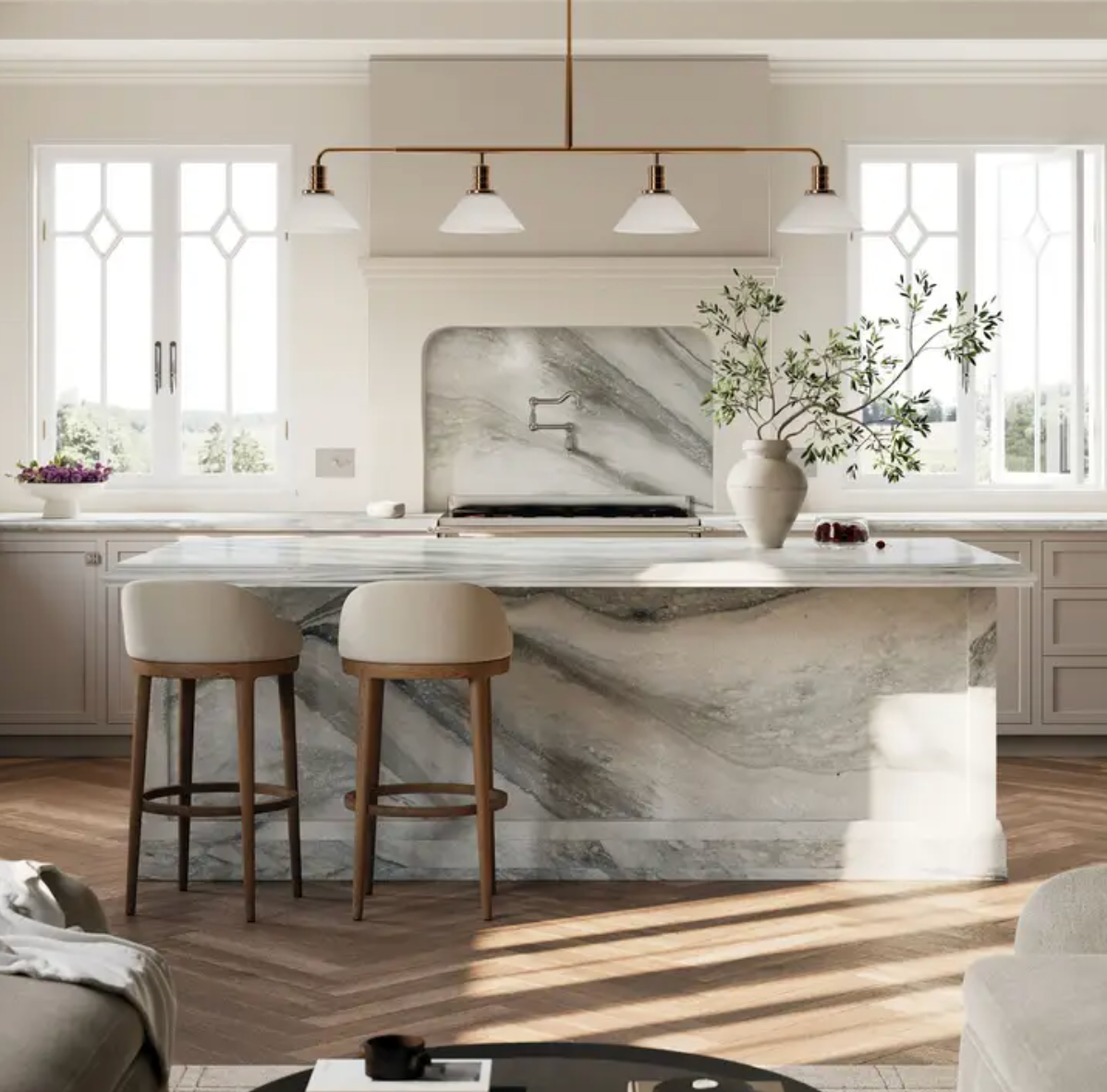 Cambria St. Isley 132''x 65.5'' 2 cm Polished Quartz Slab – GALA ...