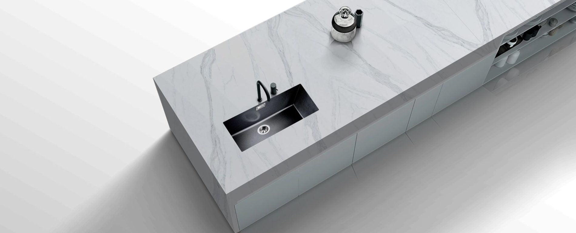 Raphael Stone Calacatta Mila RQ9938 |126' x63''| 2 cm Polished Quartz ...